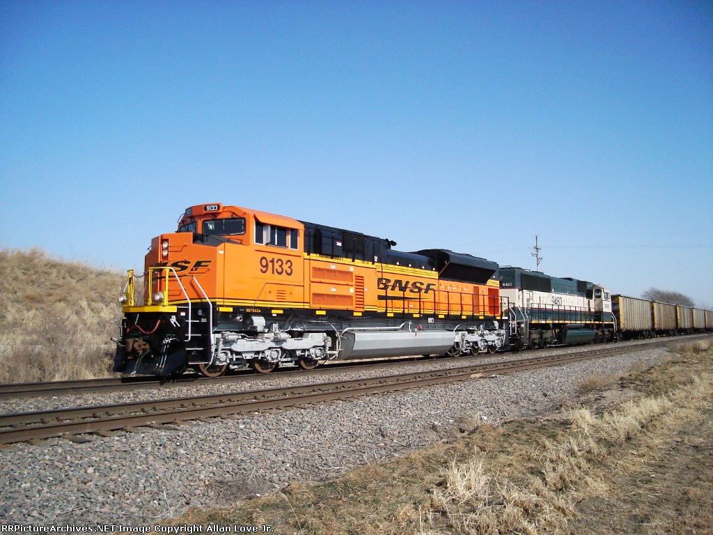 BNSF 9133 west